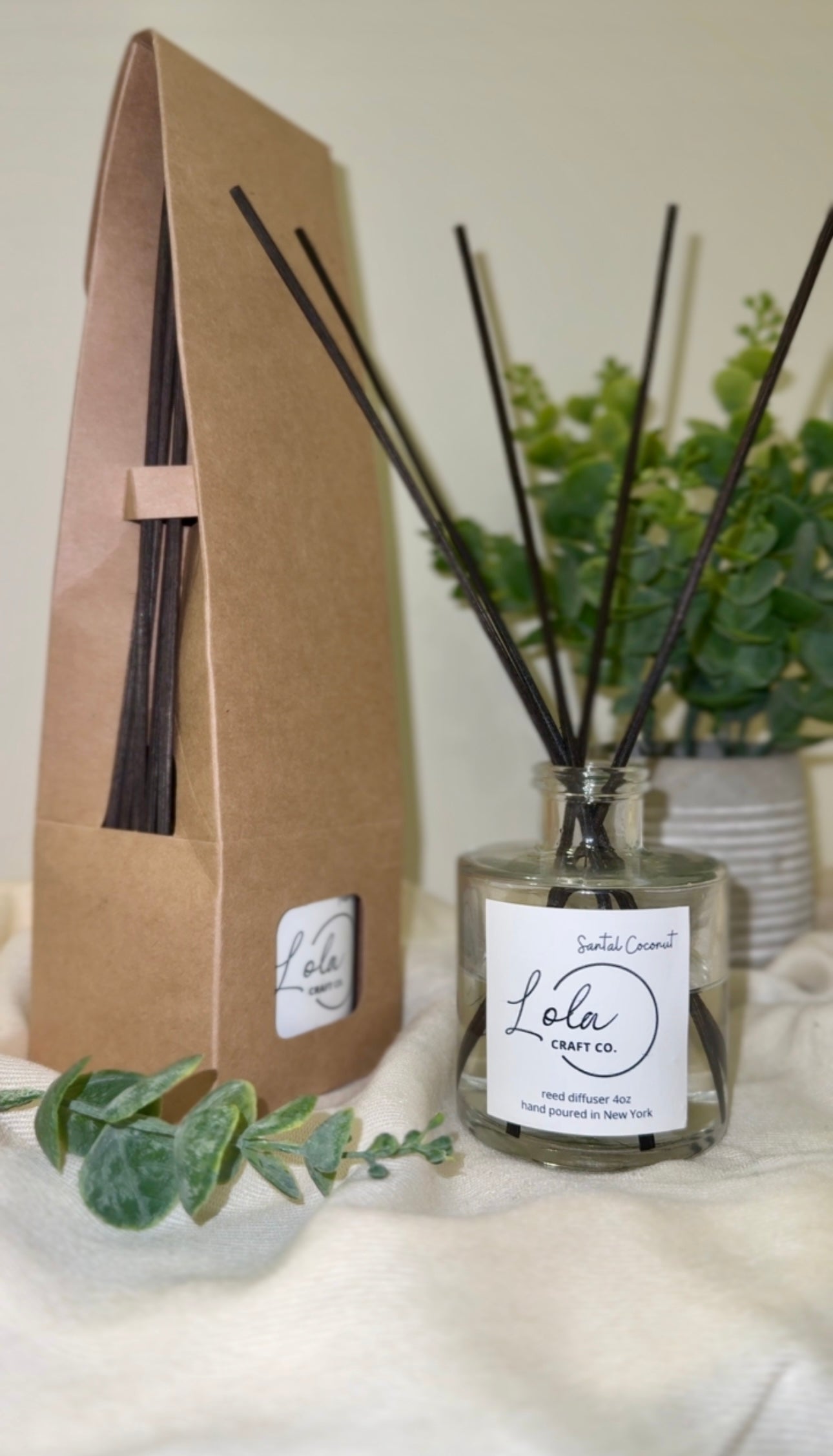 Santal Coconut Reed Diffuser – Lolacraftco